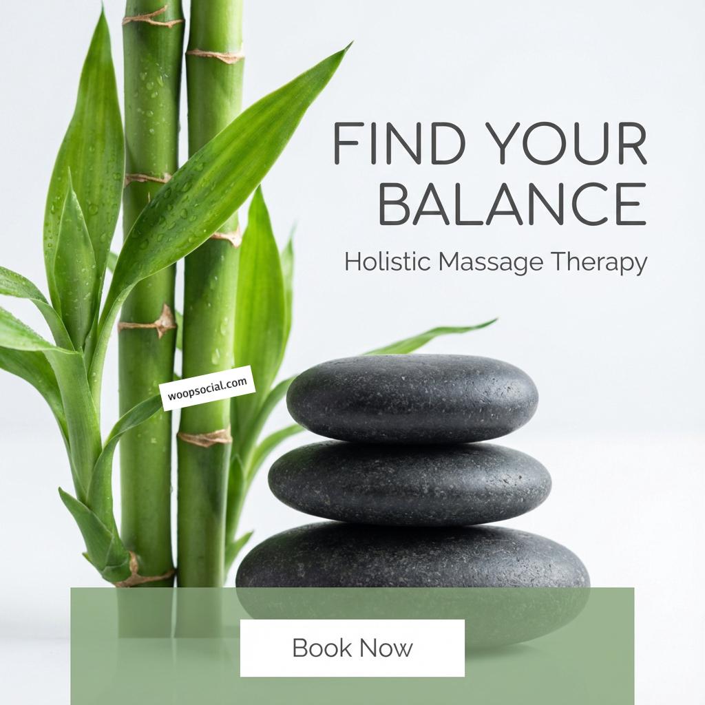 Free Massage Therapist Social Media Templates & Post Ideas | WoopSocial