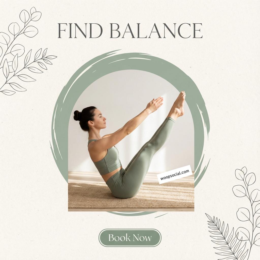 Free Pilates Studio Social Media Templates & Post Ideas | WoopSocial